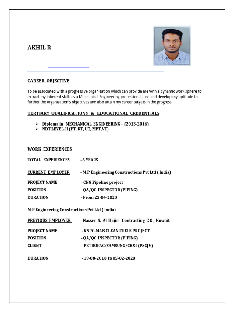 akhil R | PDF | Nondestructive Testing | Mechanical Engineering
