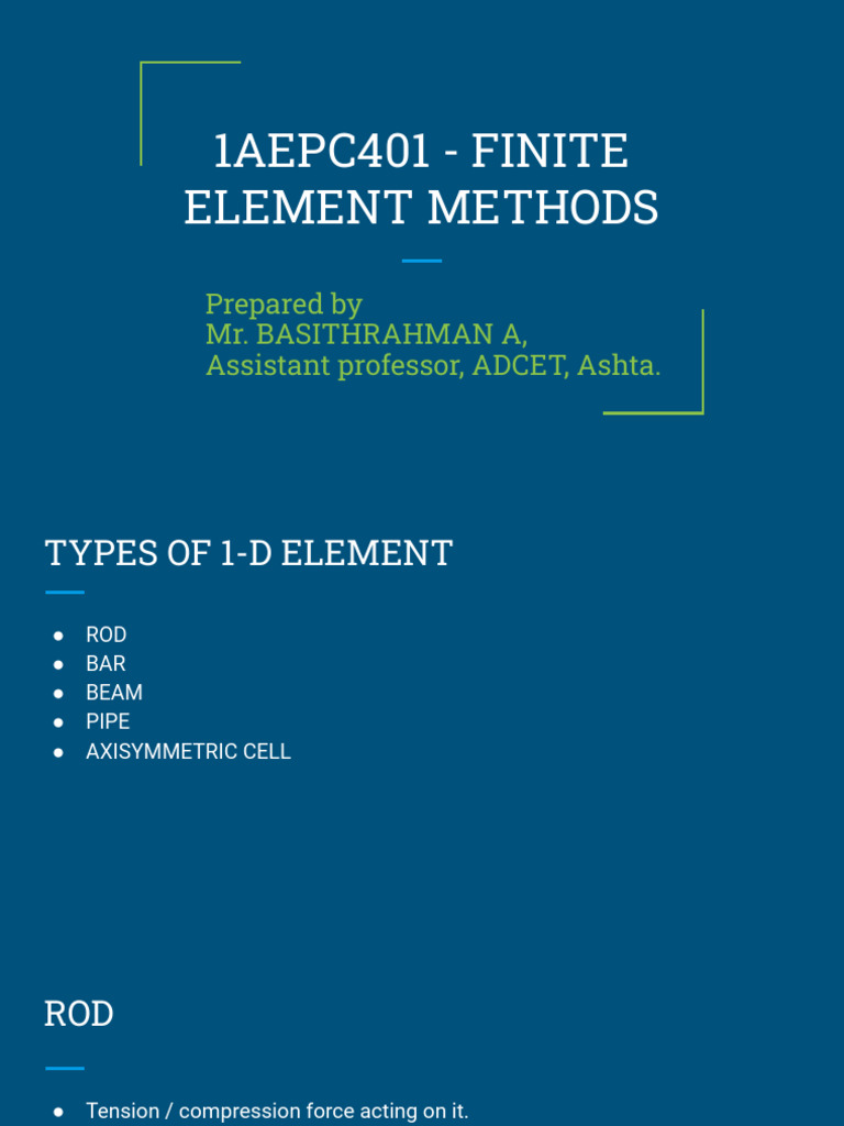 FEM lecture-8 | PDF | Stiffness | Structural Analysis