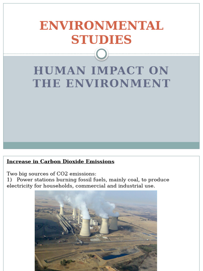 Human Impact On The Environment | PDF | Agriculture | Recycling