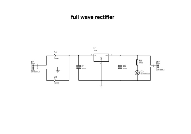Full Wave Rectifier Pcb Design Circuit | PDF