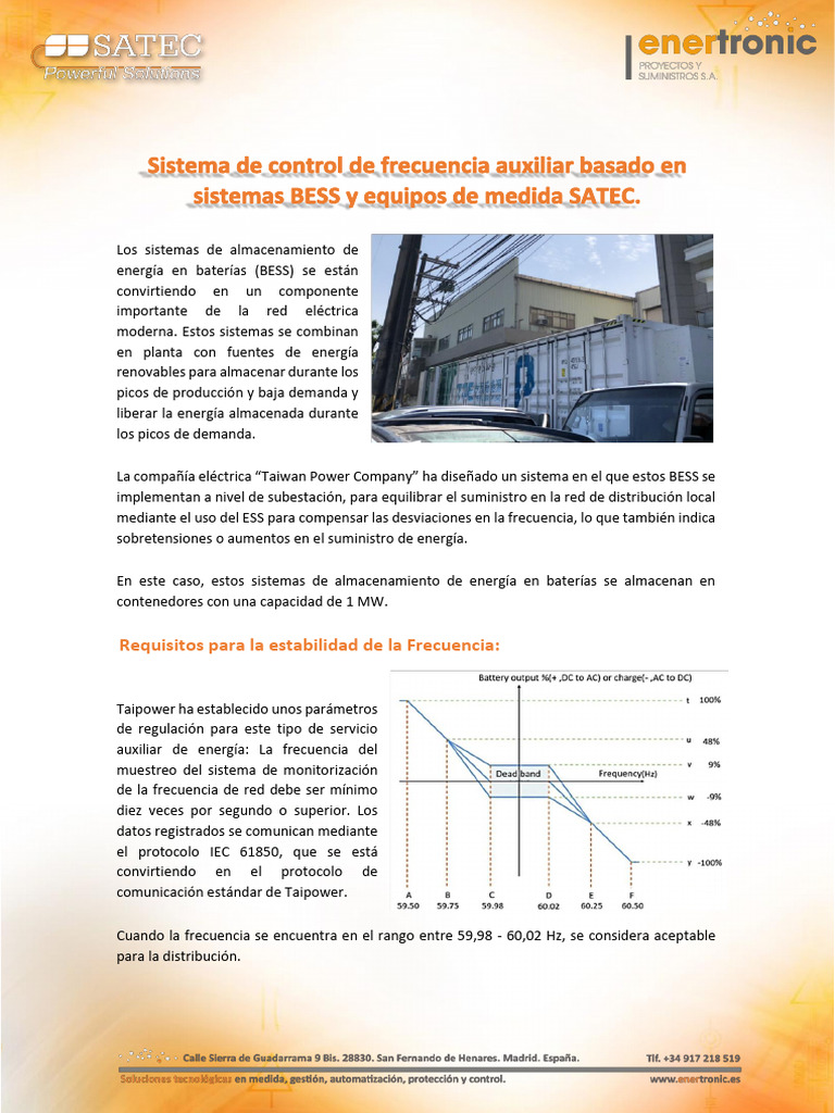 Control de Frecuencia de Red ESP ENERTRONIC - SATEC - Serie PRO | PDF | Frecuencia | Informática