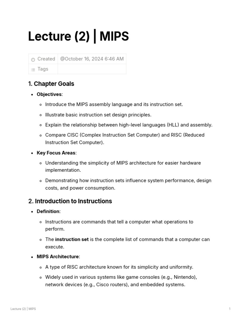 Computer Organizatin - MIPS Assembly Part 2 | PDF | Computer Hardware ... Computer Organizatin - MIPS Assembly Part 2 | PDF | Computer Hardware ...