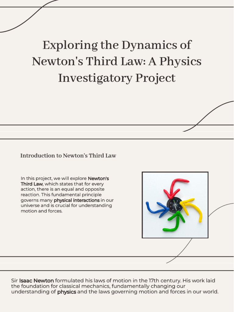 Slidesgo Exploring The Dynamics of Newtons Third Law A Physics ...