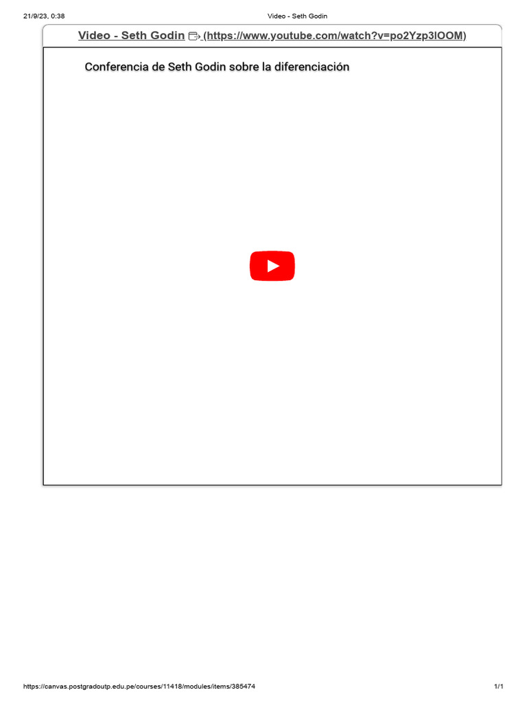 Video - Seth Godin | PDF