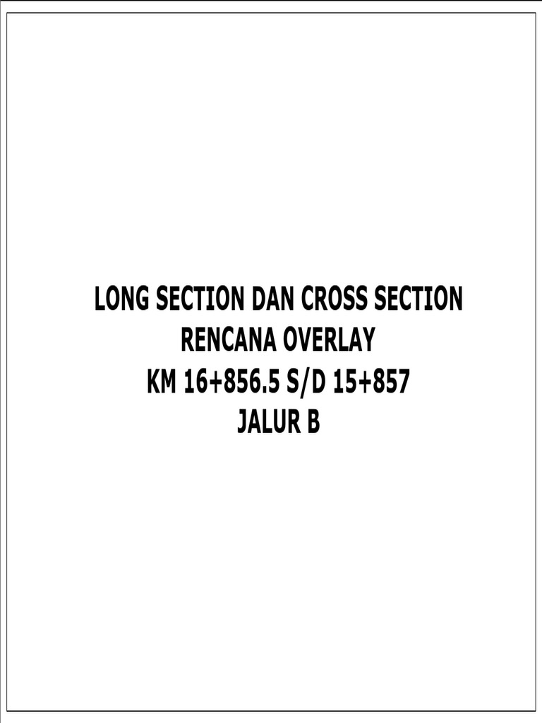 Long Section Km 16 862 5 Pdf