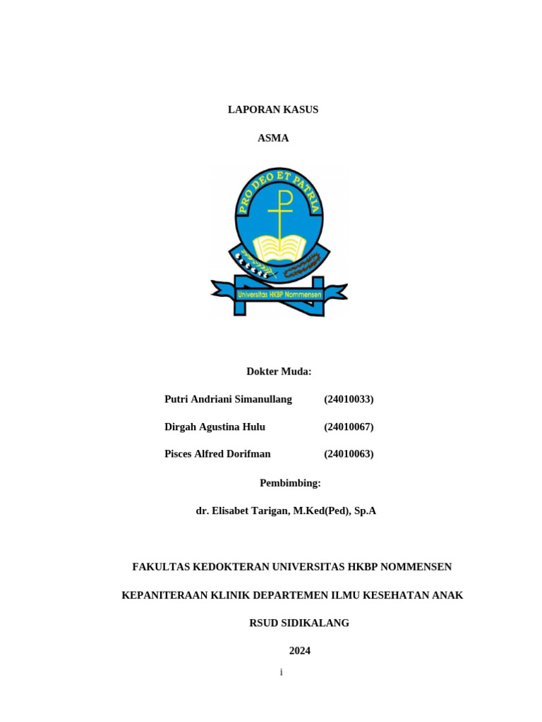 LAPORAN KASUS STASE ANAK Final | PDF