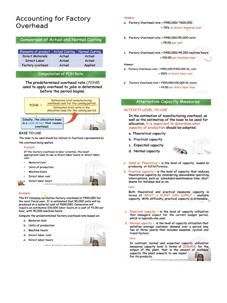 Accounting For Factory Overhead | PDF