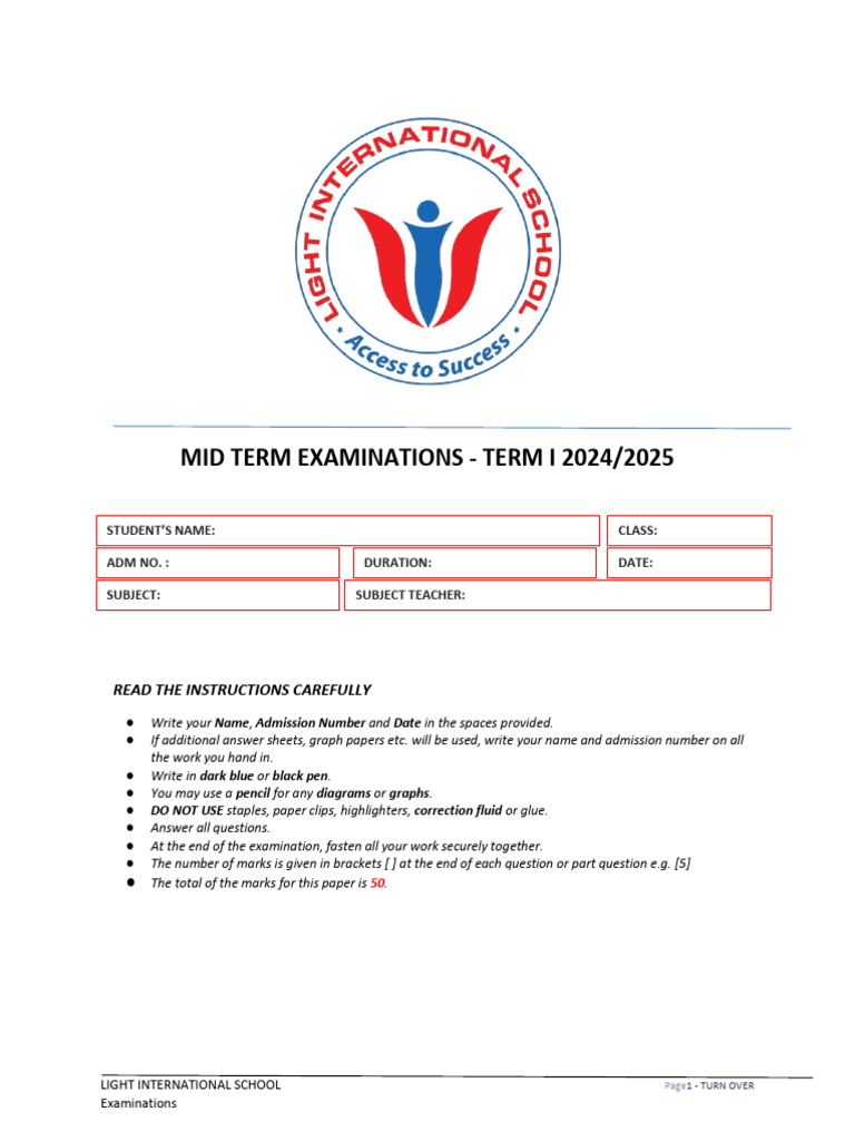 Yr 10 Cover Page | PDF