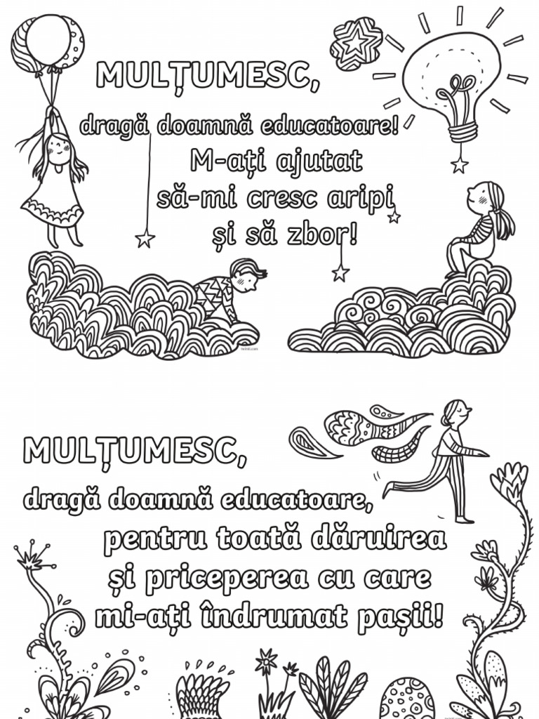 Multumesc Doamna Educatoare | PDF