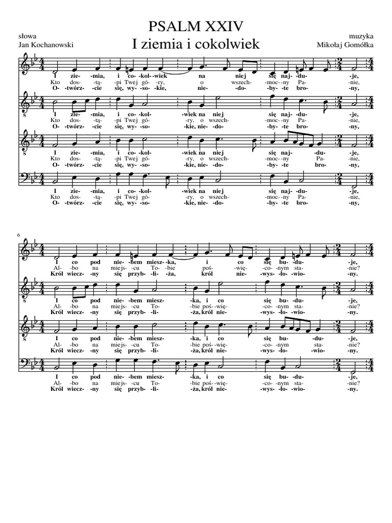 PSALM XXIV I Ziemia I Cokolwiek | PDF