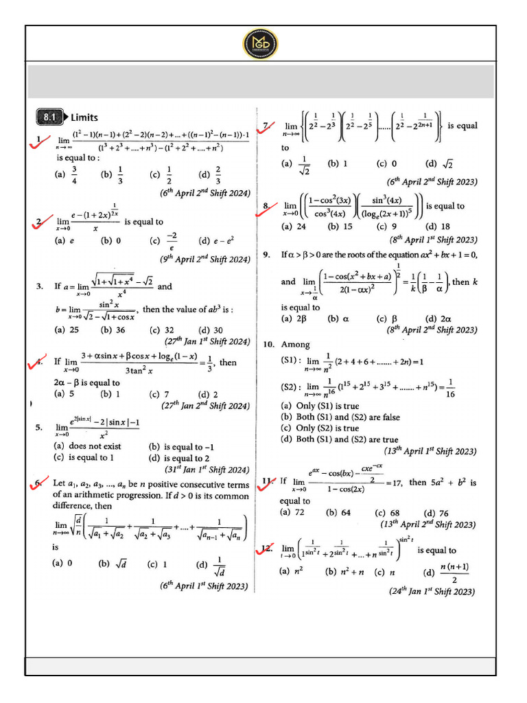 Differential Calculu MGD. | PDF