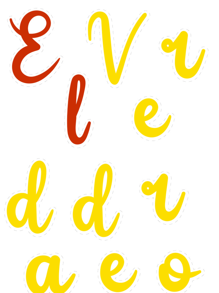 Letra A Color Listo para Imrpimir | PDF