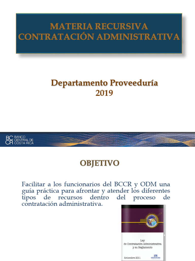 Materia Recursiva en Contratación Administrativa | PDF | Apelación ...