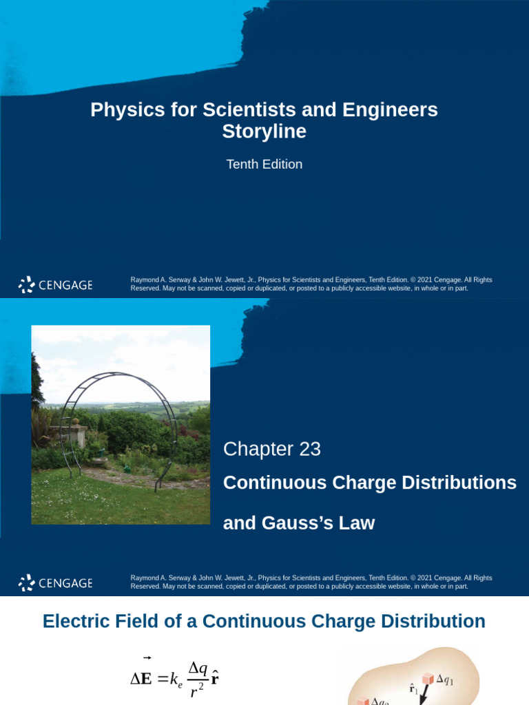 CH23 Gauss's Law - PHYS 1801 | PDF | Flux | Physical Phenomena