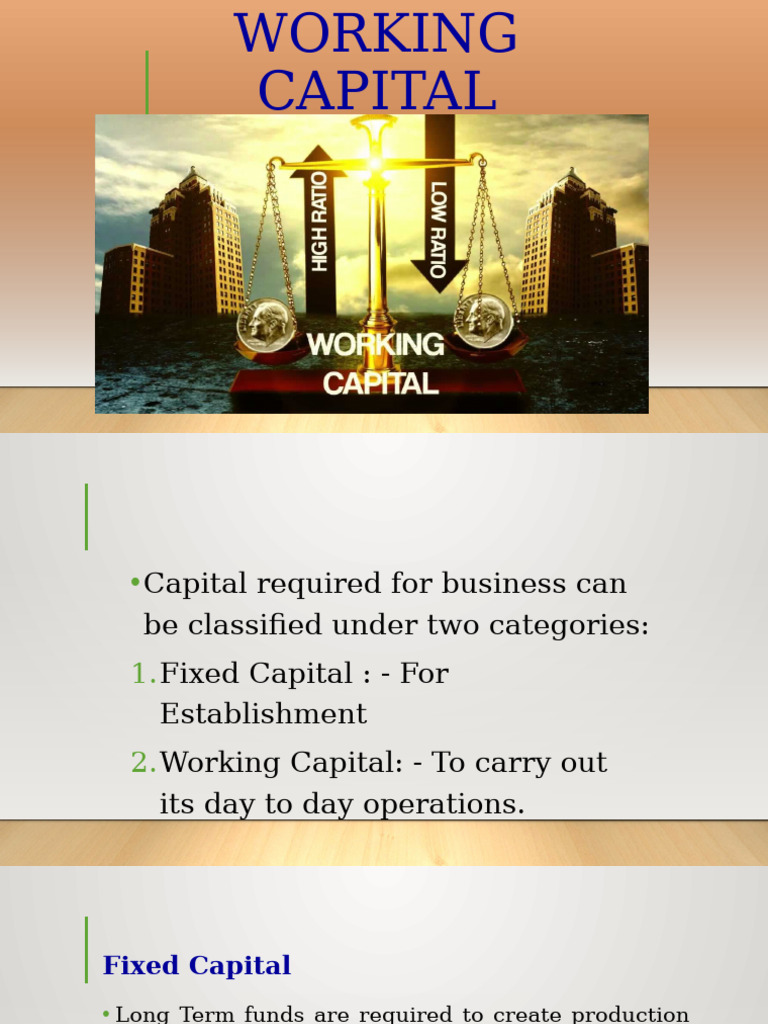 FM Working Capital Management | PDF | Working Capital | Capital (Economics)