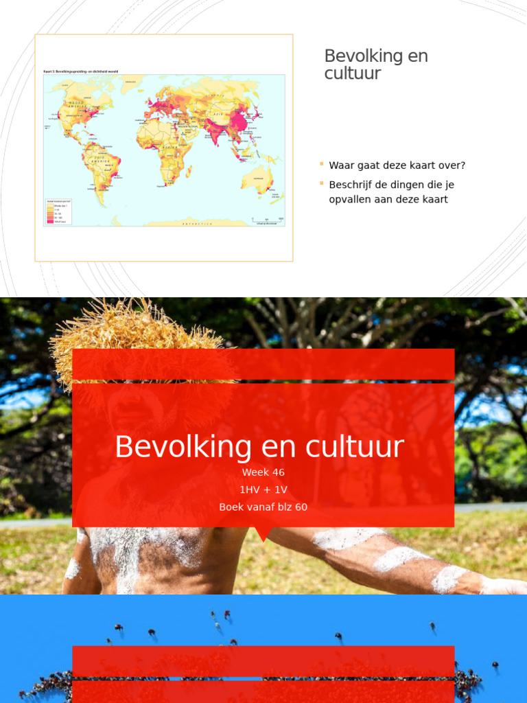 WL - BL - 1V - H2.1+intro - Bevolking en Cultuur | PDF