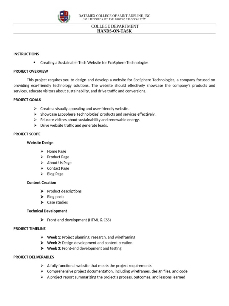 Hands on Task Webdev | PDF | Usability | Web Design