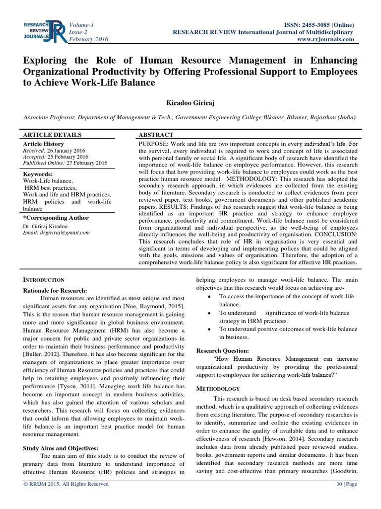 Exploring_the_Role_of_Human_Resource_Man | PDF | Human Resource ...