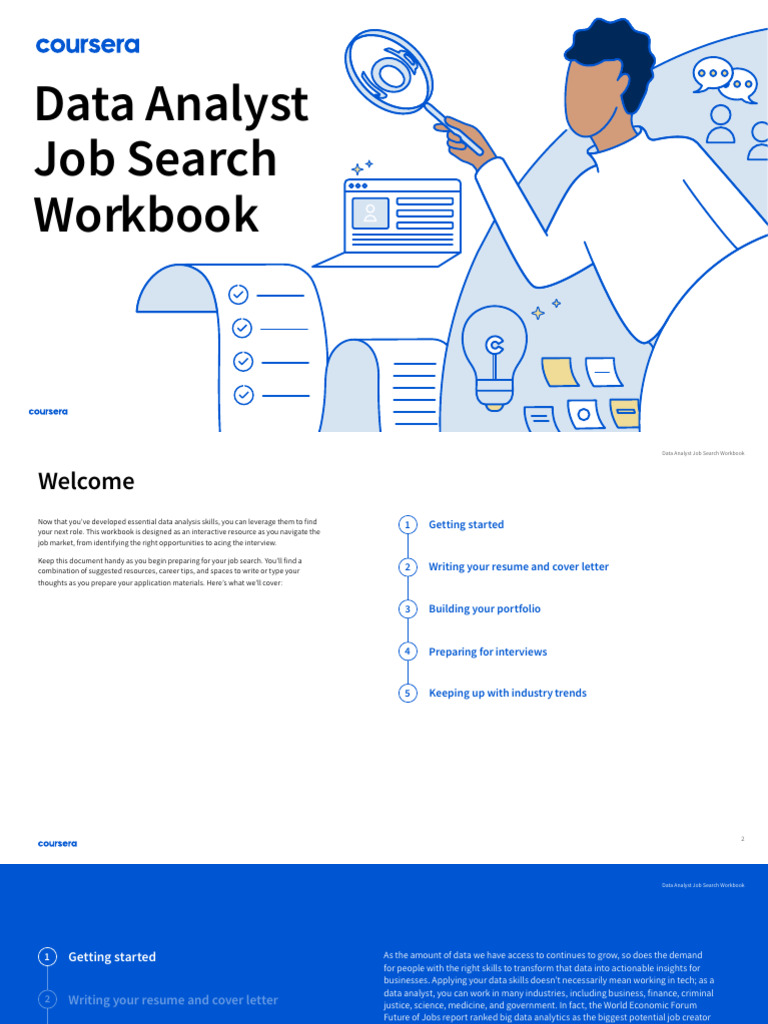 Data Analyst Job Search Workbook 1 | PDF | Résumé | Data Analysis