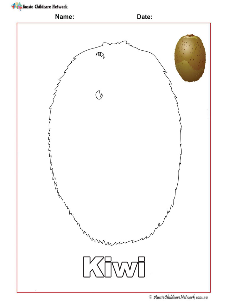 Fruit Colouring Kiwi | PDF