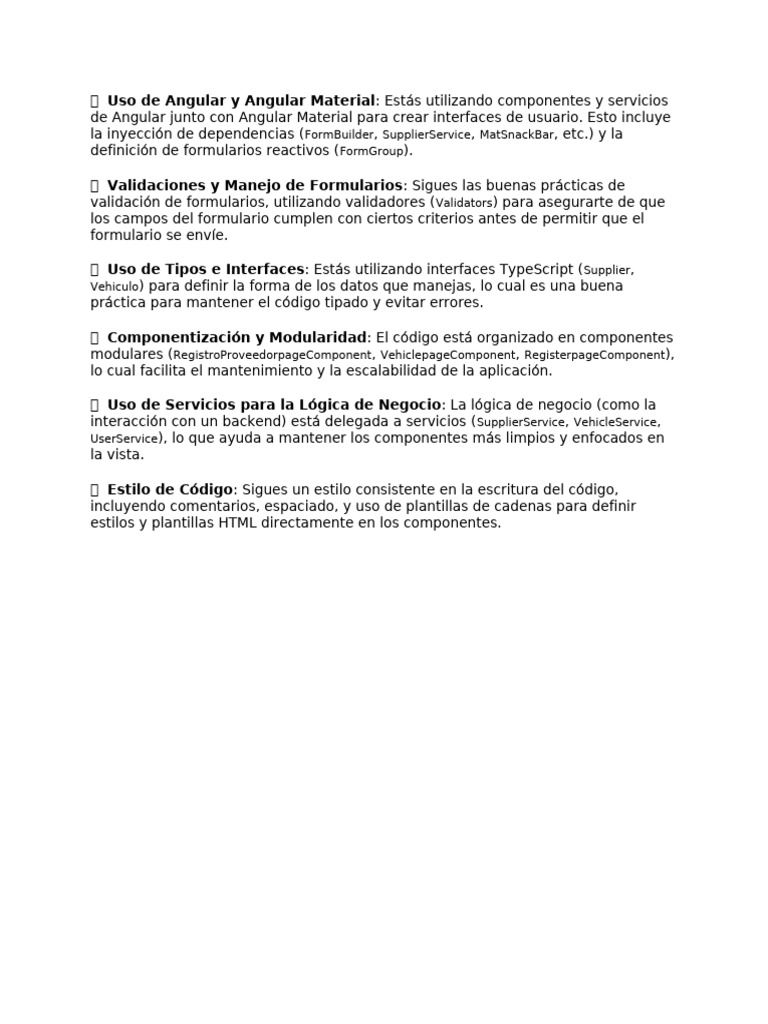Uso de Angular y Angular Material | PDF | Arquitectura de sistemas | Desarrollo de software