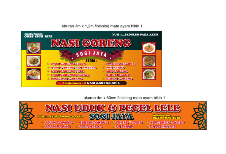 Banner Nasgor Mas Sogi | PDF