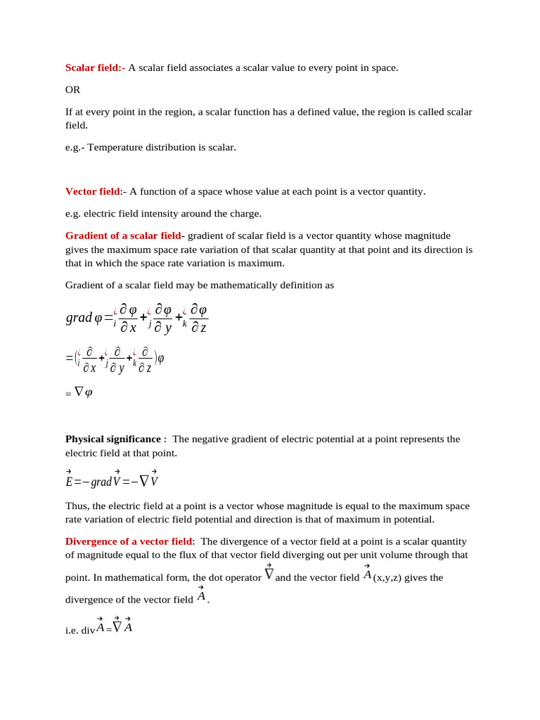 lecture 39 (1)-1 | PDF | Divergence | Euclidean Vector