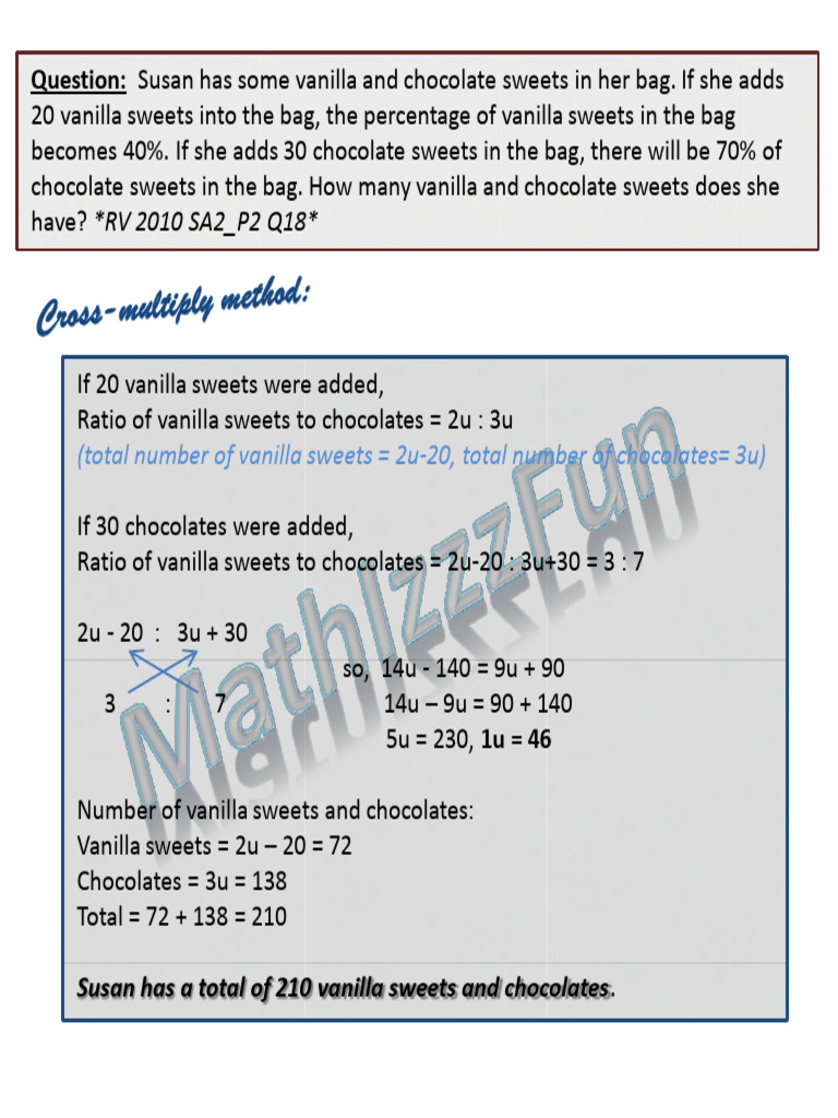 P6 math question | PDF