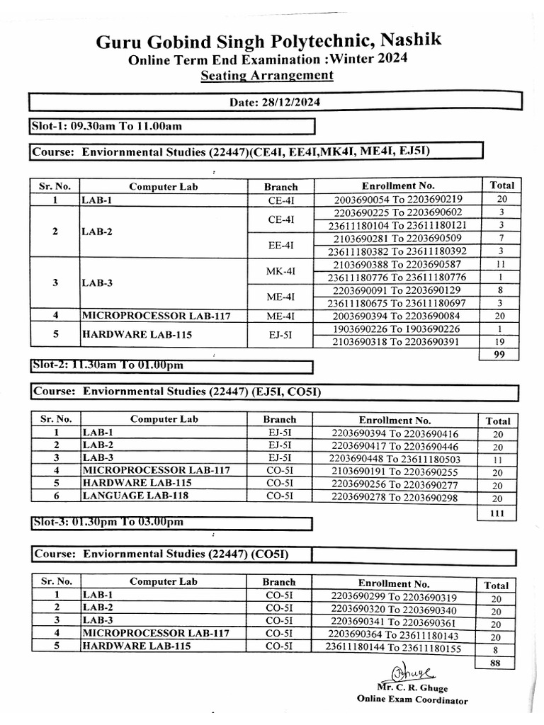 28-12-24 - Online Winter 24 Exam | PDF