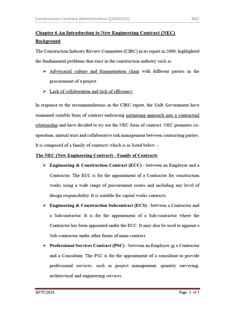Chapter 6 - An Introduction To NEC | PDF | Business