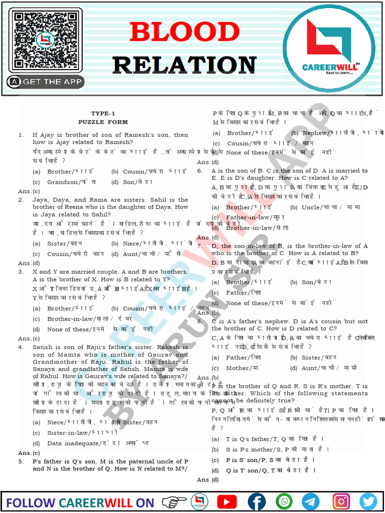 Blood Relation | PDF | Parenting | Adulthood