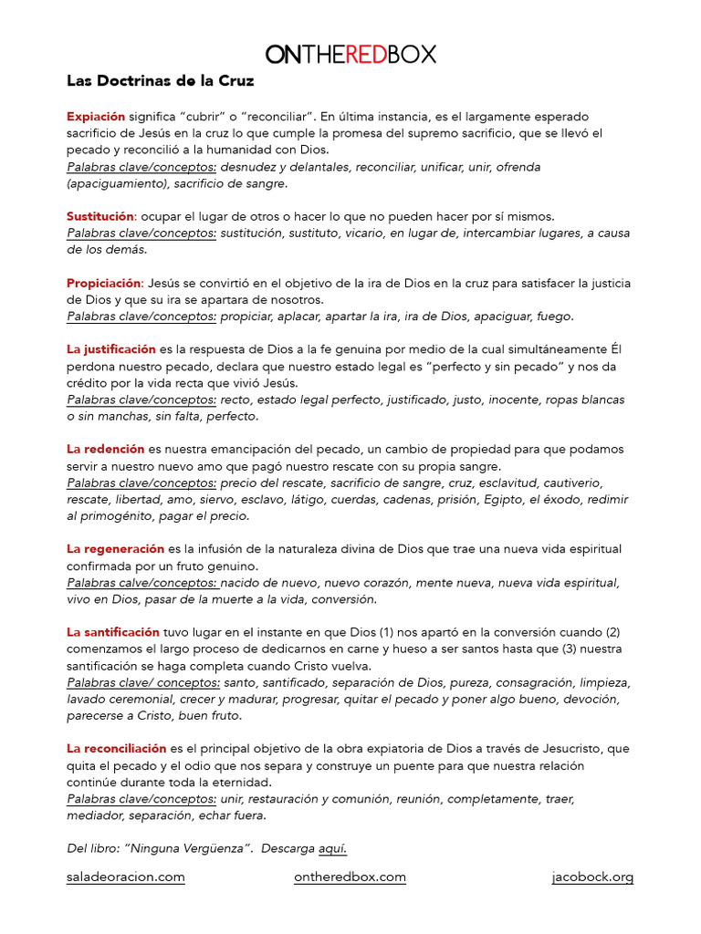 Doctrinas y Defeniciones de la Cruz | PDF | Creencia religiosa y doctrina | Sacrificio