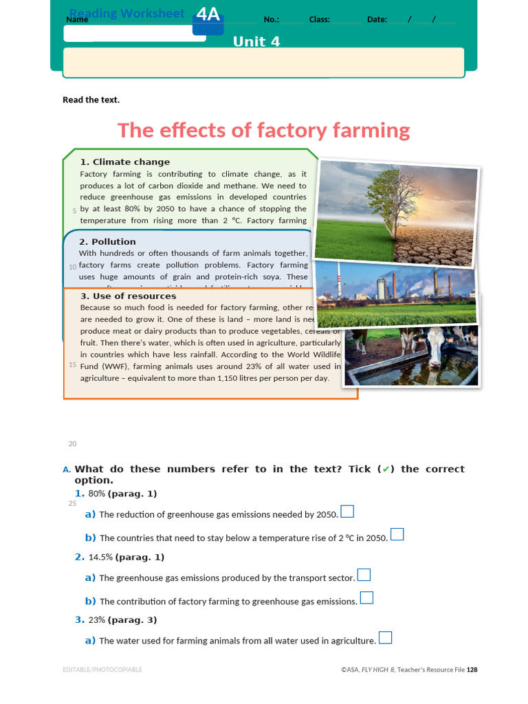 Reading Environment | PDF | Agriculture | Climate Change