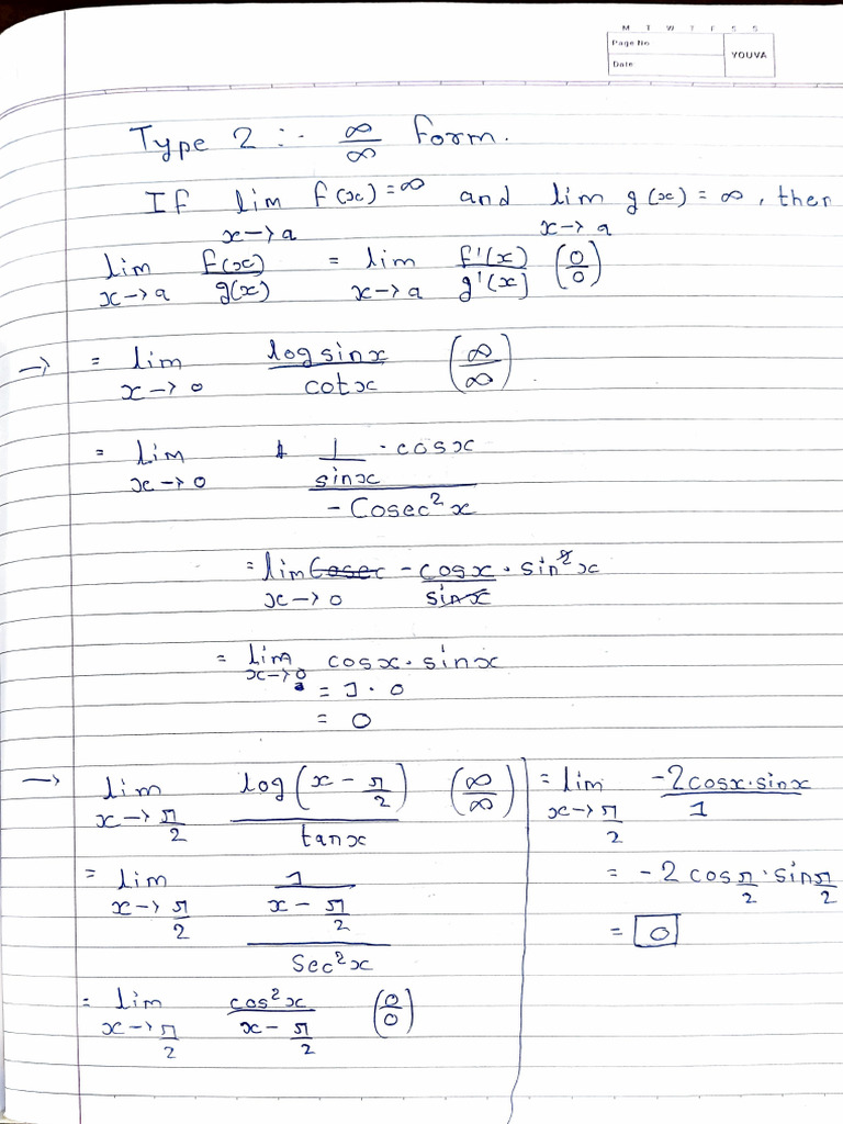 Math Notes | PDF