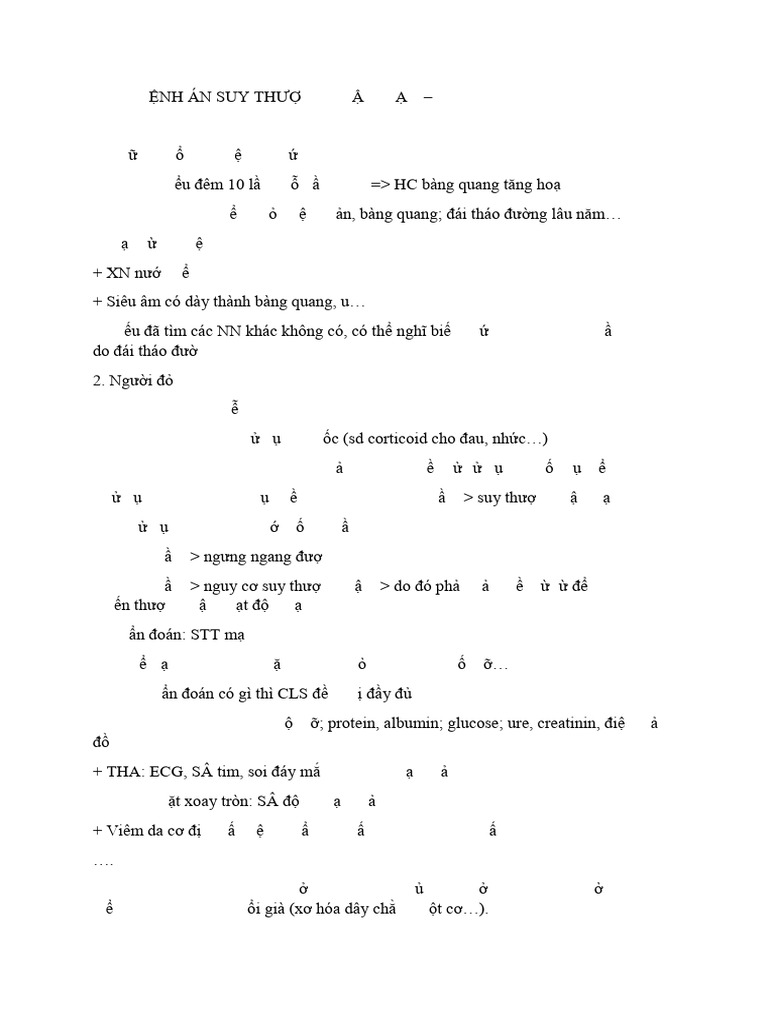 BA Suy Thượng Thận Mạn | PDF