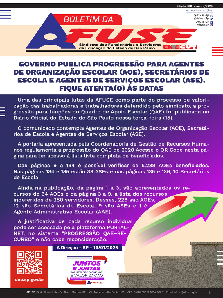Boletim Afuse - Janeiro de 2025 | PDF