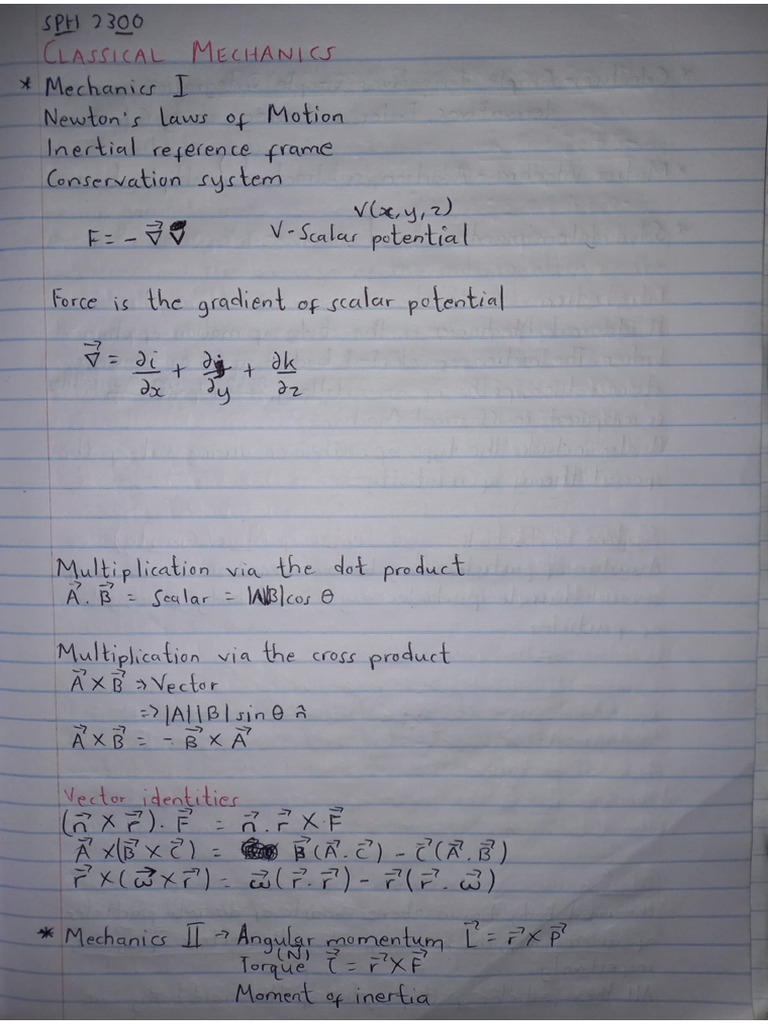 Classical Mechanics | PDF