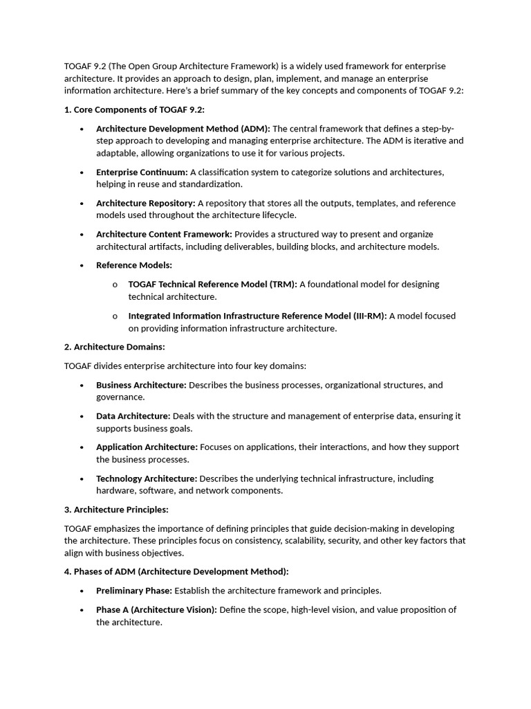 TOGAF 9 | PDF | Enterprise Architecture | Computing