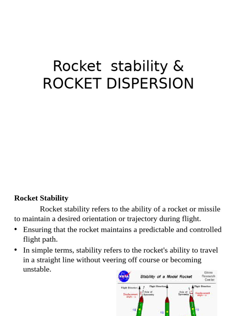 Rocket Stability & Dispersion | PDF | Rocket | Flight
