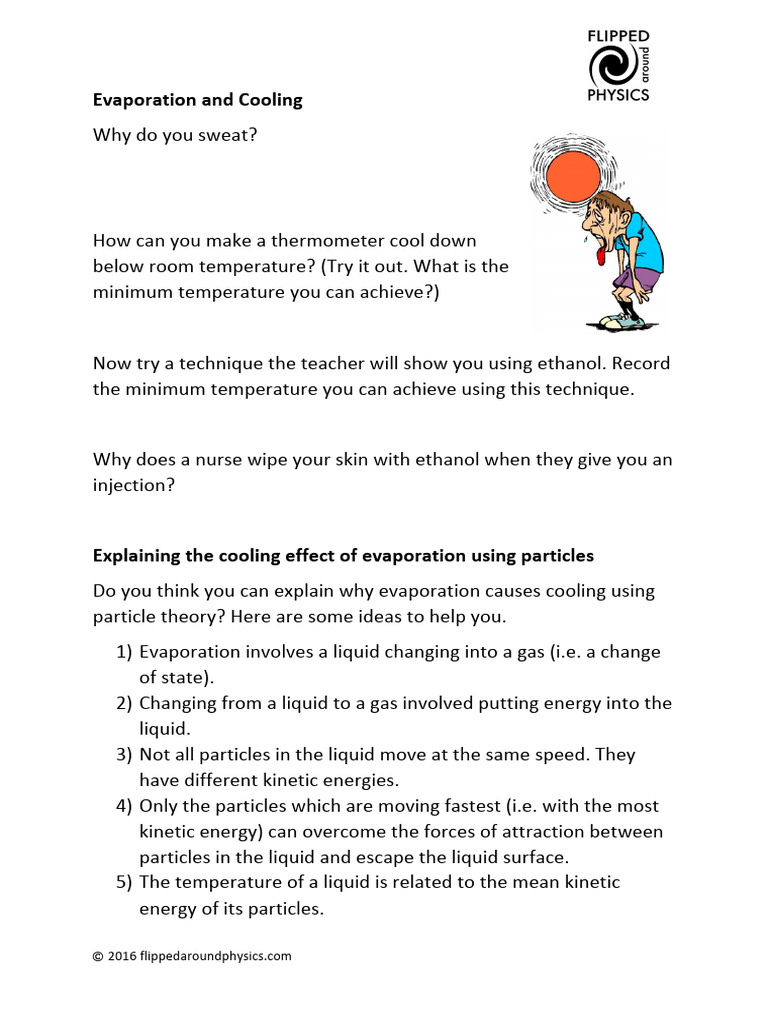 Evaporation and Cooling | PDF