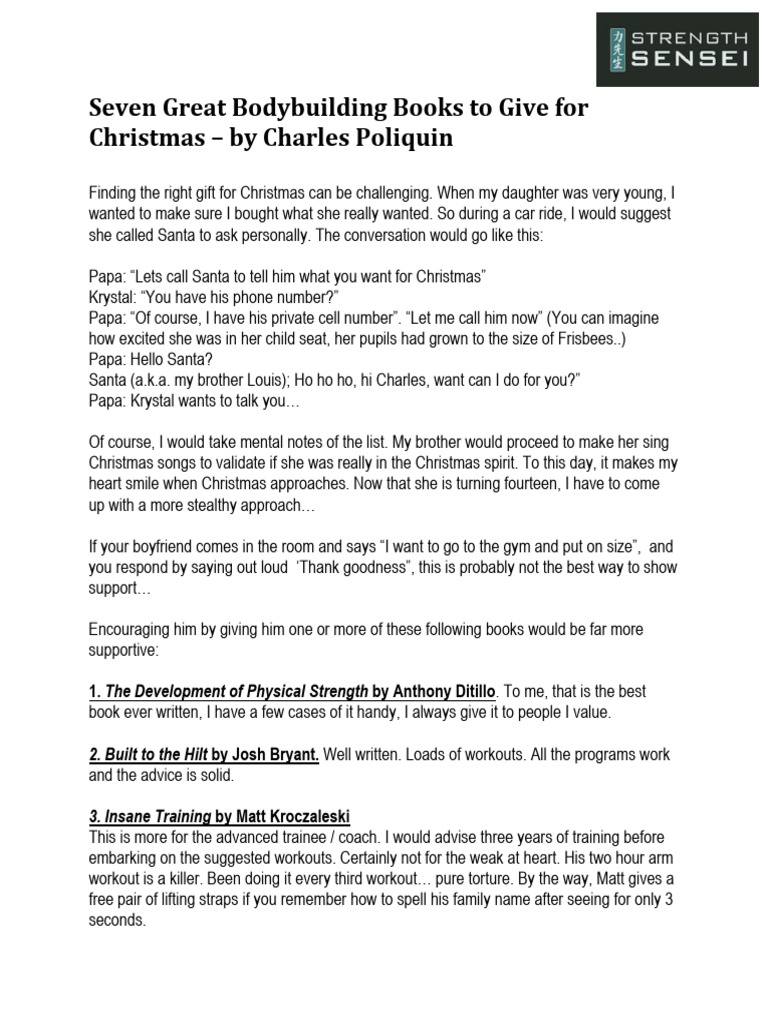 Bodybuilding Books for Christmas | PDF