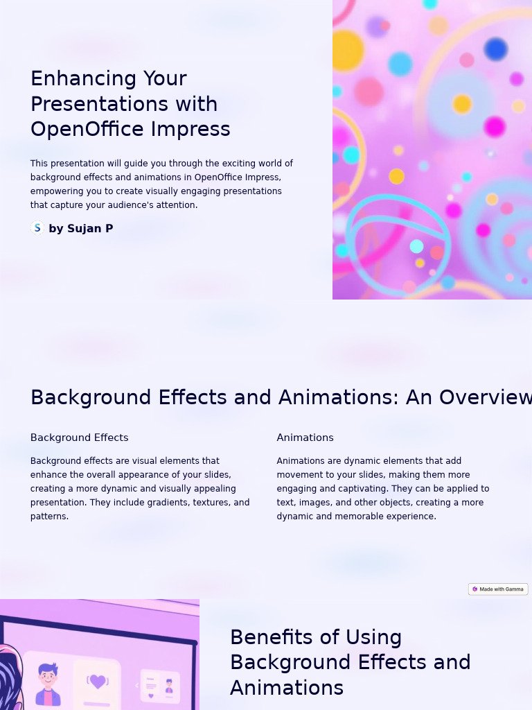 Enhancing Your Presentations With OpenOffice Impress | PDF