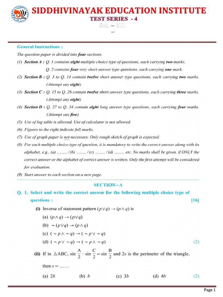 Math 4 | PDF