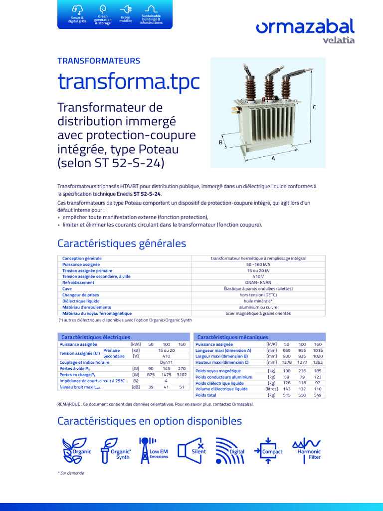 Transformateurs HTA/BT avec protection intégrée | PDF | Transformateur ...