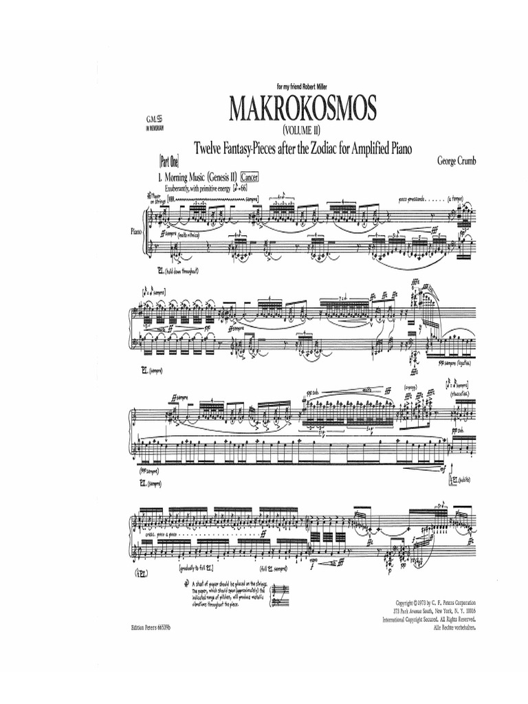 George Crumb - Makrokosmos II-8-9 | PDF