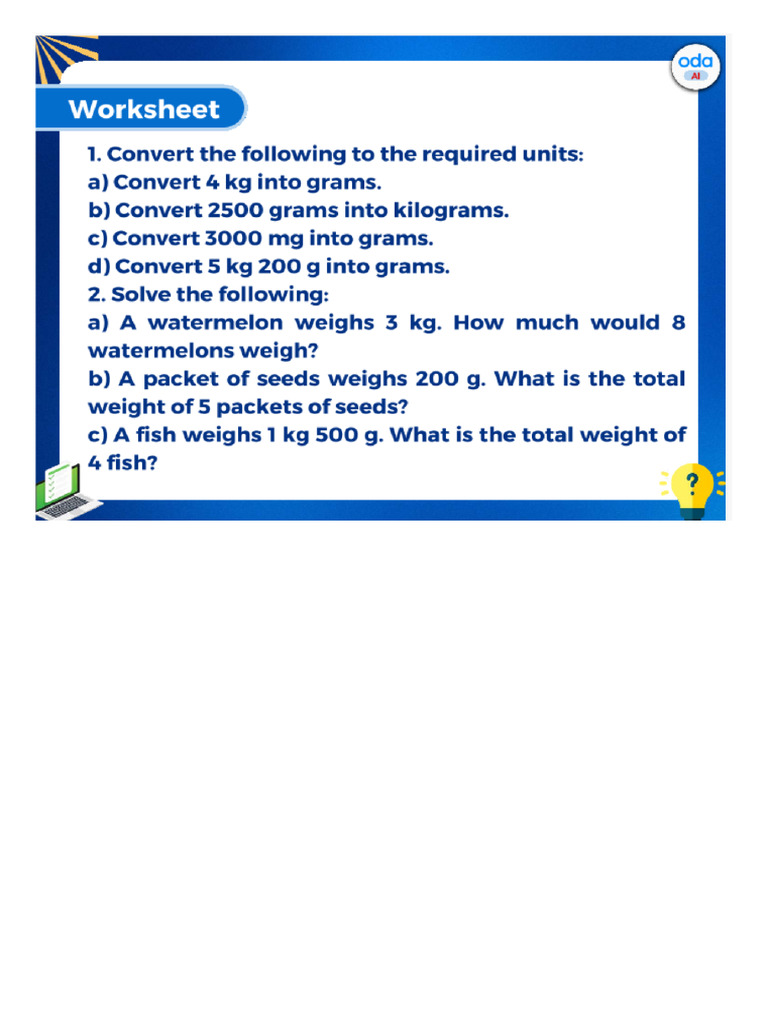 Measurement of Weight | PDF