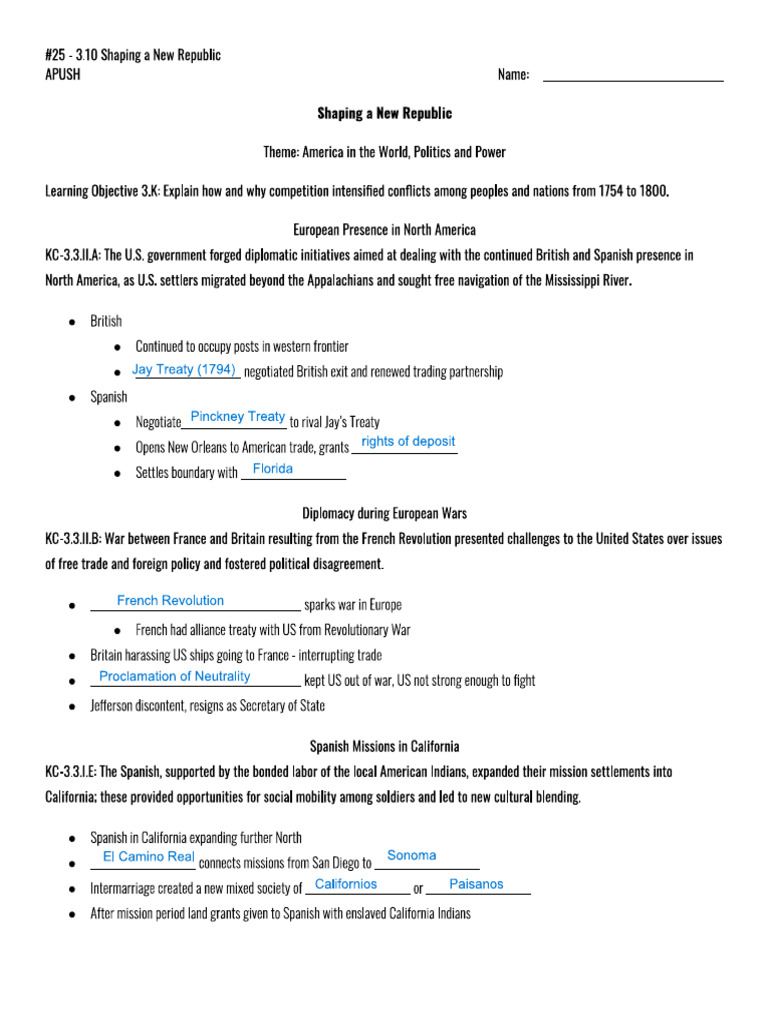 Shaping a New Republic | PDF