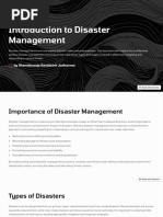 Disaster Management Poster | PDF