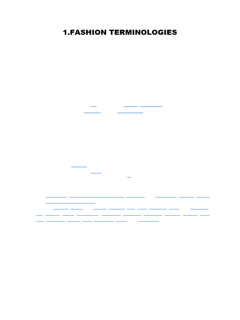 5514 - Unit 1 Fashion Concept | PDF | Fashion | Clothing