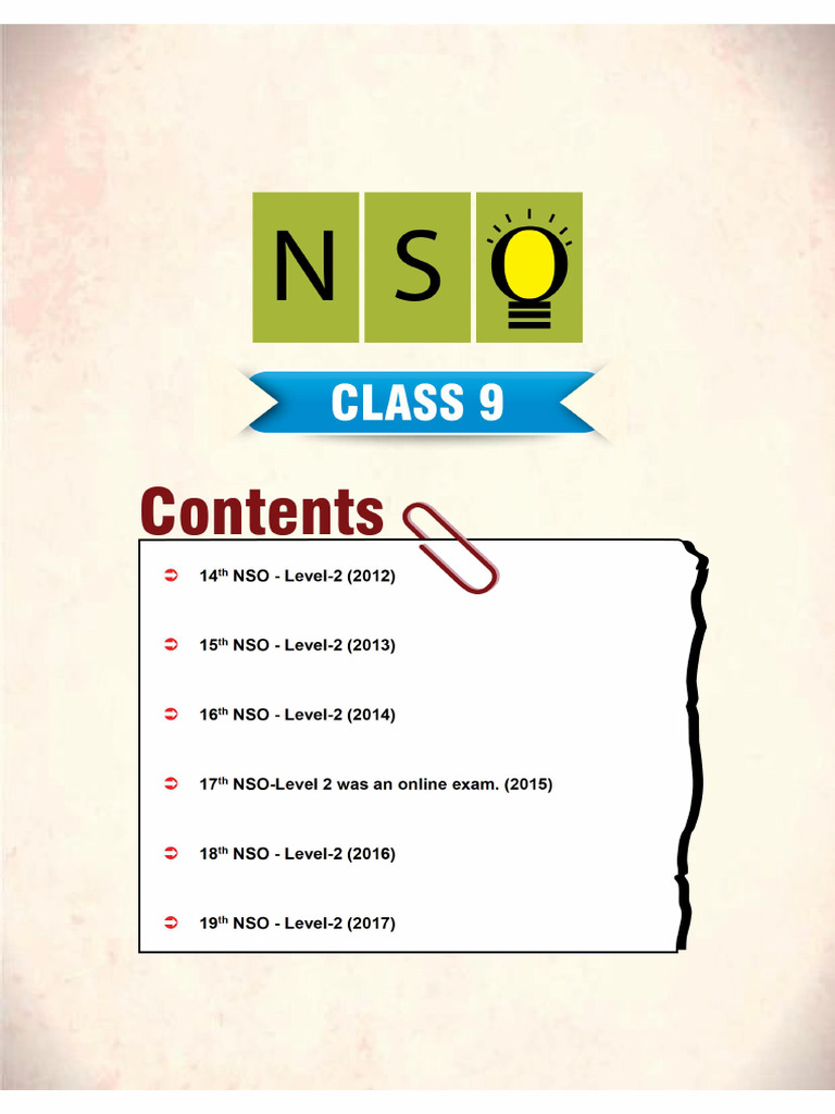 Class IX NSO Level 2 2012 17 | PDF